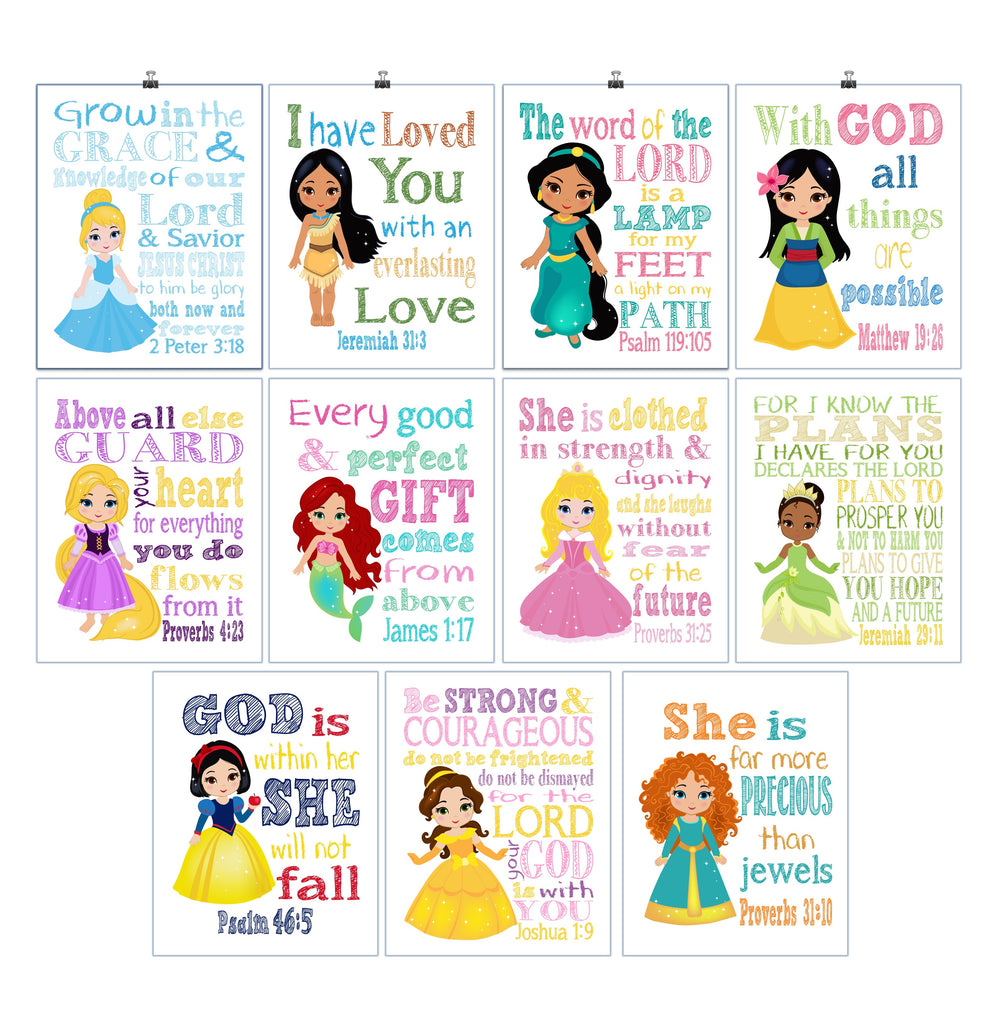 Instant Download Christian Princess Nursery Decor Wall Art Printables ...